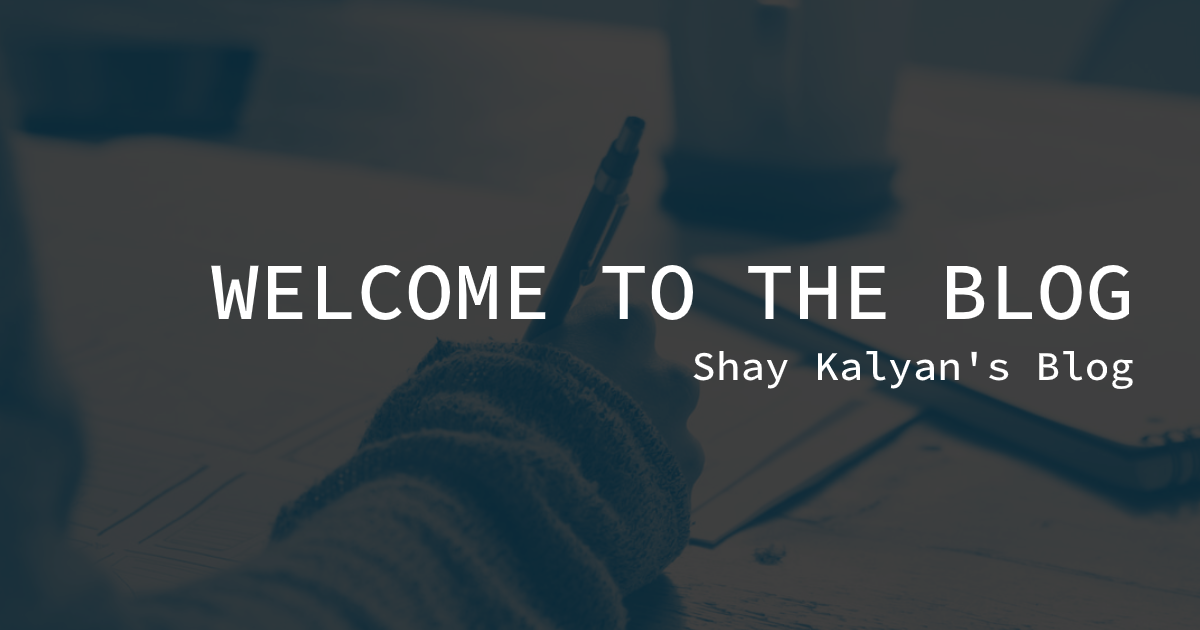 Welcome to the blog | Blog